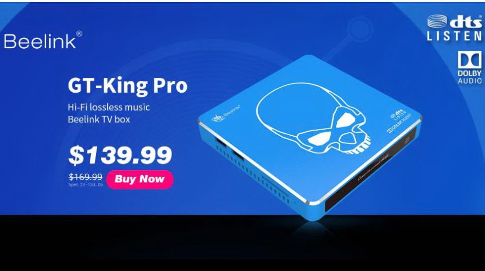 Beelink GT-King PRO new data of this Box with S922X-H SoC and flash offer