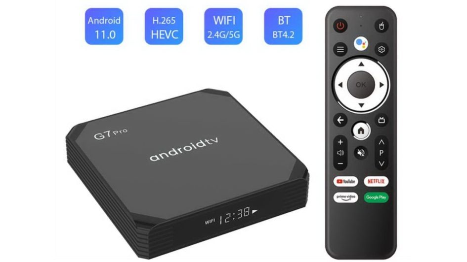G7 PRO new mediaplayer with Android TV 11 and Amlogic S905Y4 SoC