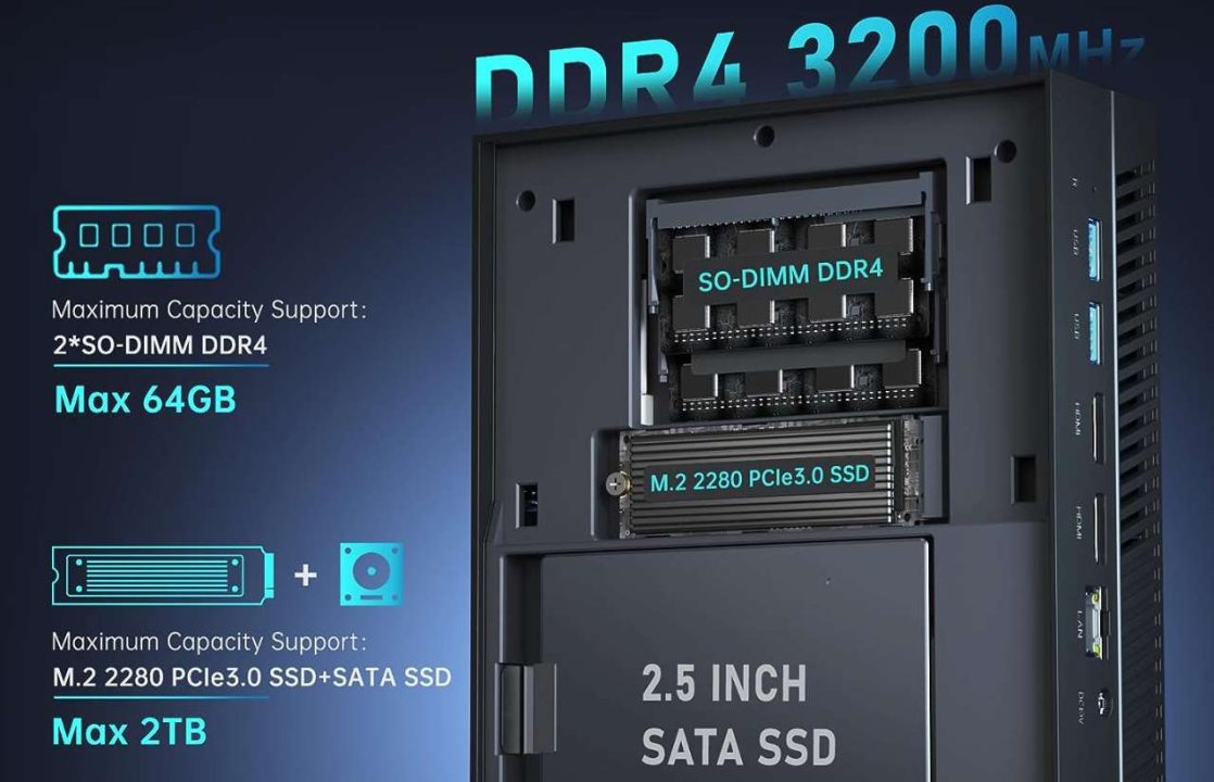 ACEMAGIC AD15, powerful mini PC with Intel Core i7-11800H with big discount
