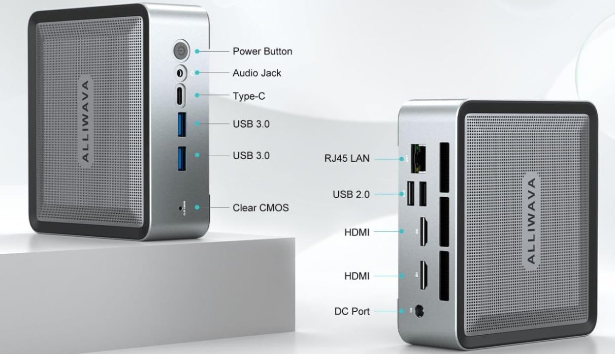 ALLIWAVA U58, mini PC with AMD Ryzen 7 5800U and 32GB RAM