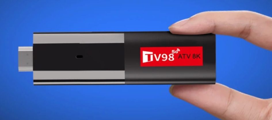 TV98, new and tiny basic TV-Stick with Android 14
