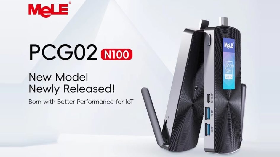 MeLE PCG02 N100, new passive Stick mini PC with Intel N100